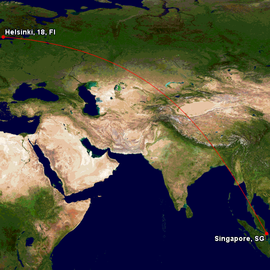 Flight Review – AY132 Singapore to Helsinki – Nathan's Insights